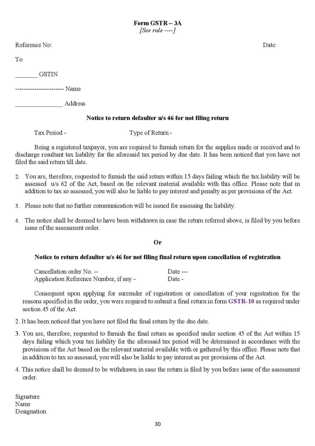 GSTR-3A Notice: What It Means & How to Respond